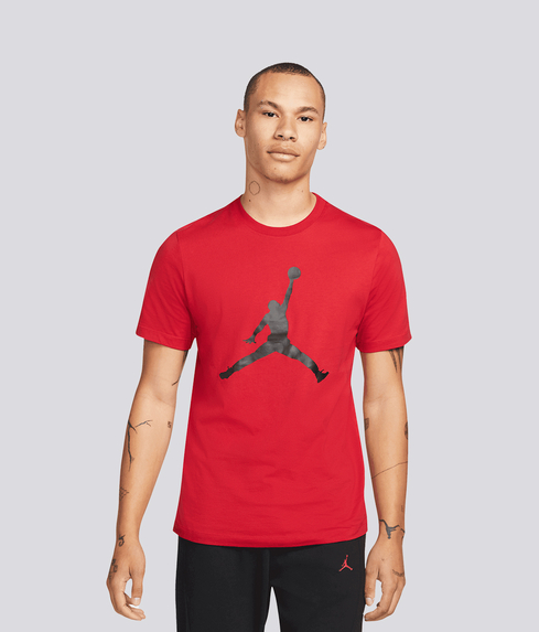 Jordan - M J JUMPMAN SS CREW 'GYM RED/BLACK' - VegNonVeg