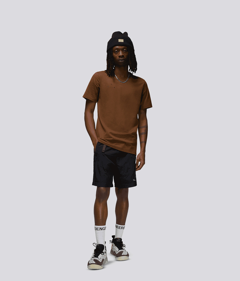 Jordan - M J 23E SS CREW 'LIGHT OLIVE/BLACK/BLACK' - VegNonVeg