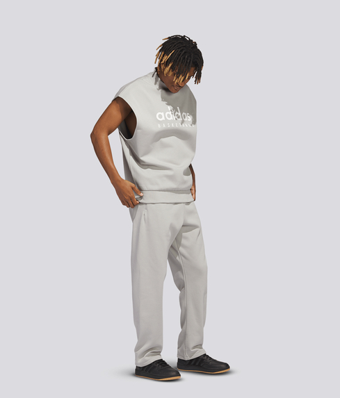 Adidas Originals - BASKETBALL SWEATPANTS 'METGRY/METGRY' - VegNonVeg