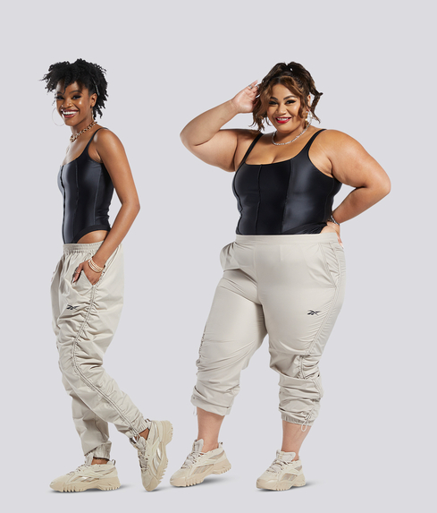 REEBOK - Cardi B Woven Pants 'MODERN BEIGE' - VegNonVeg