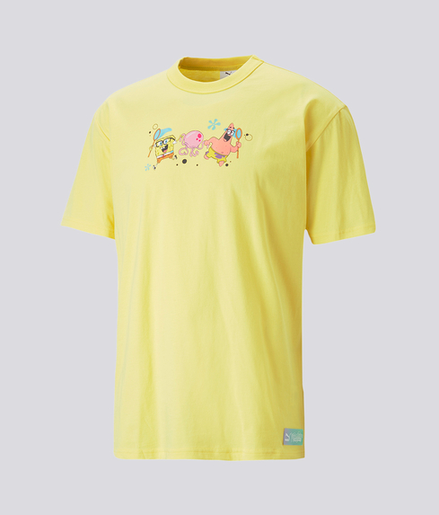 Puma - X SPONGEBOB GRAPHIC TEE 'LUCENT YELLOW' - VegNonVeg