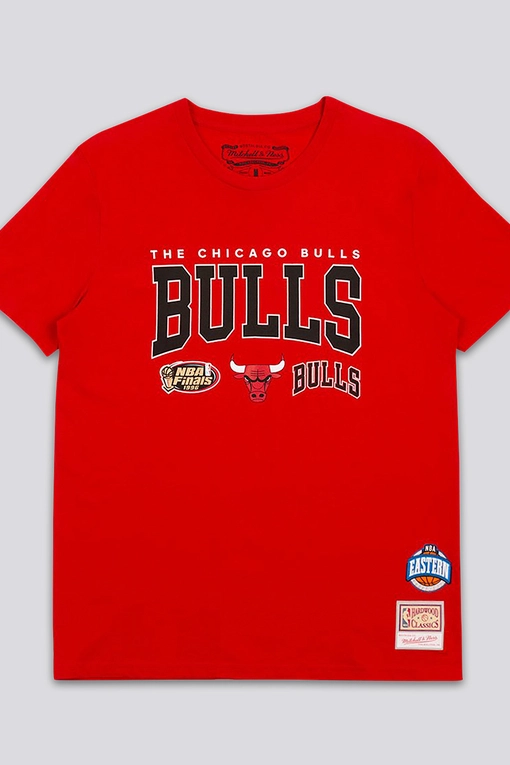Mitchell & Ness - Nba Hwc Champ Stack Tee Bulls - VegNonVeg