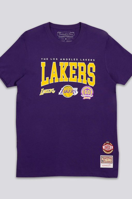 Mitchell & Ness - Nba Hwc Champ Stack Tee Lakers - VegNonVeg