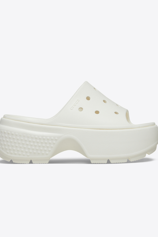 Crocs - STOMP SLIDE 'CHALK' - VegNonVeg