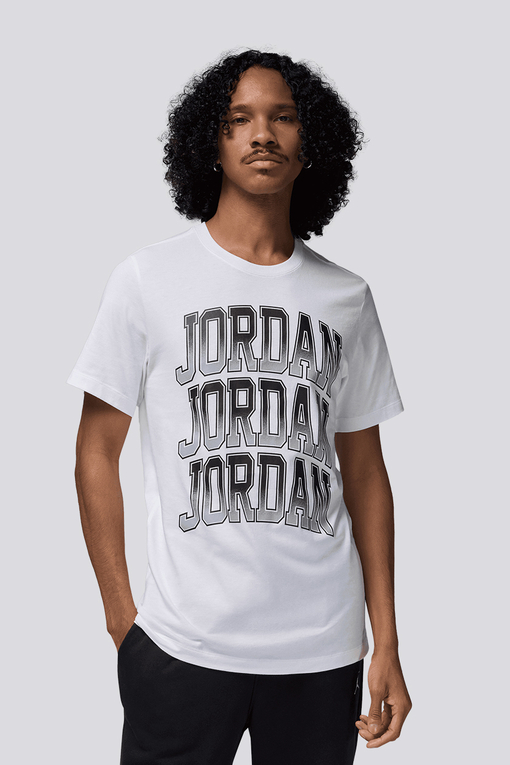 Jordan - JORDAN STACK SHORT SLEEVE T-SHIRT WHITE/BLACK l Buy Men's T ...