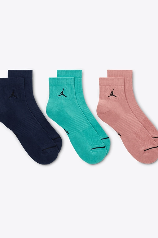 Jordan - JORDAN EVERYDAY CUSHIONED POLY ANKLE SOCKS 3 PAIRS MULTICOLORQ ...
