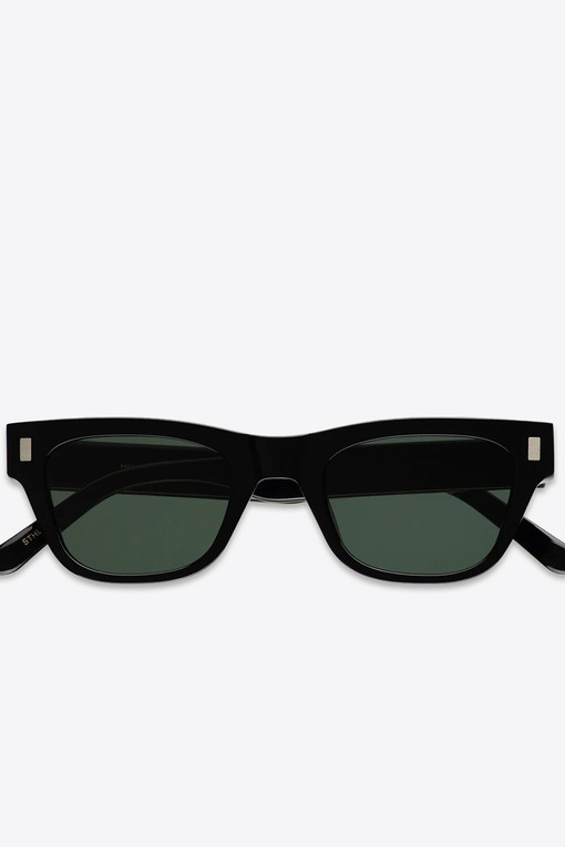 Monokel Eyewear - MONOKEL EYEWEAR AKI SOLID LENS SUNGLASSES BLACK/GREEN ...
