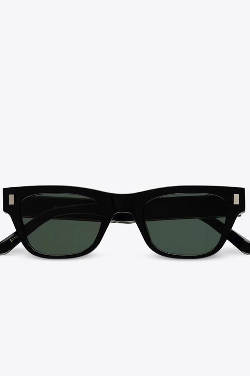 Monokel Eyewear - MONOKEL EYEWEAR AKI SOLID LENS SUNGLASSES BLACK/GREEN ...