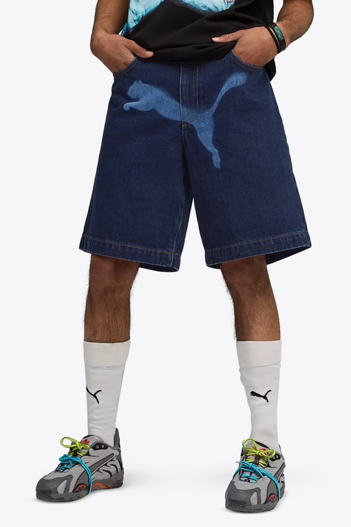 Puma - PUMA X A$AP ROCKY DENIM SHORT DARK DENIM l Buy Men's Shorts ...