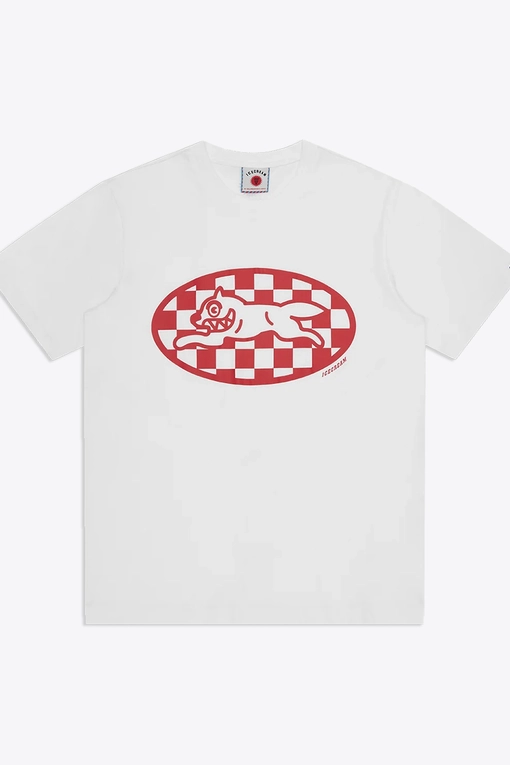 Icecream - CHECKER RUNNING DOG T-SHIRT - VegNonVeg