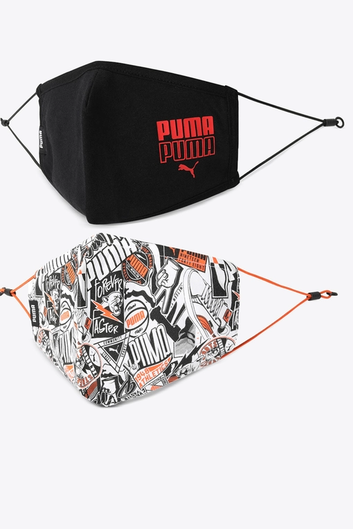 Puma - PUMA Face Mask II Set Of 2 'Firecracker AOP - Puma Black ...