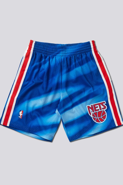 Mitchell & Ness - Swingman Shorts NEW JERSEY NETS 'PATTERN / ROYAL ...
