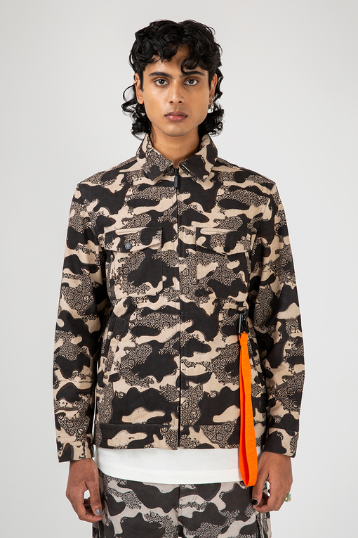 VegNonVeg - VEGNONVEG AJRAKH CAMO SHACKET BROWN l Buy Unisex Jacket ...