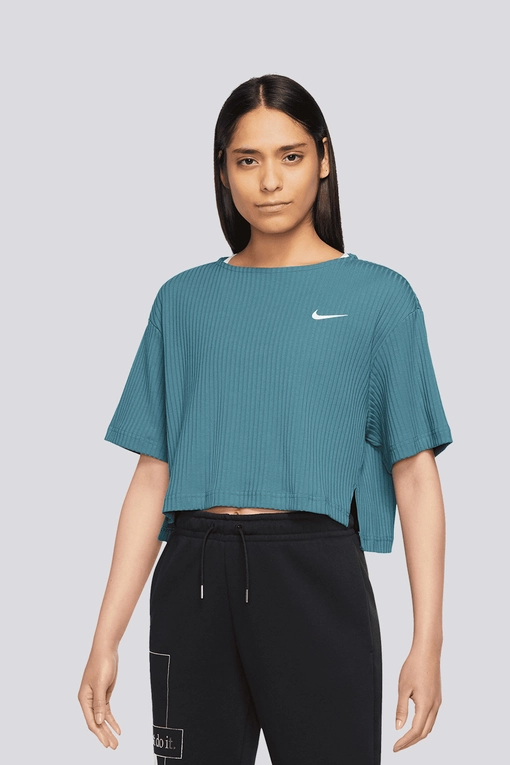 Nike - As W Nsw Rib Jrsy Ss Top - VegNonVeg