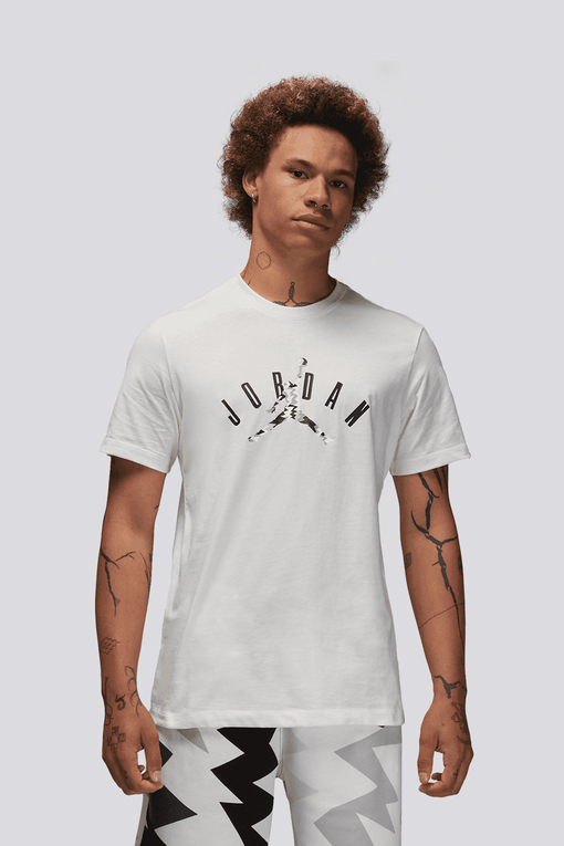 Jordan - JORDAN FLIGHT MVP JUMPMAN SHORT SLEEVE CREW TEE 'SAIL/BLACK' - VegNonVeg