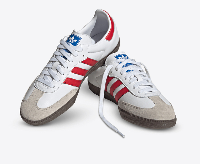 Adidas Originals - SAMBA OG 'CLOUD WHITE/BETTER SCARLET-SUPPLIER COLOR ...