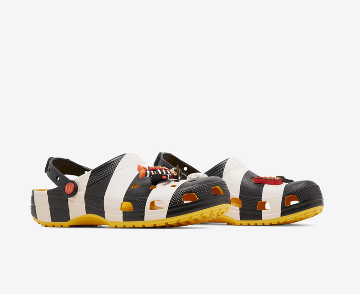 Crocs - X MCD CLASSIC CLOG HAMBURGLAR 'BLACK/WHITE' - VegNonVeg