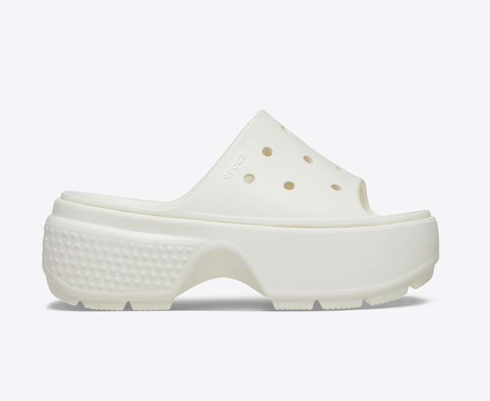 Crocs - STOMP SLIDE 'CHALK' - VegNonVeg