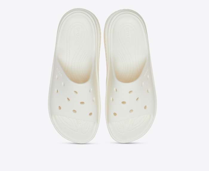 Crocs - STOMP SLIDE 'CHALK' - VegNonVeg