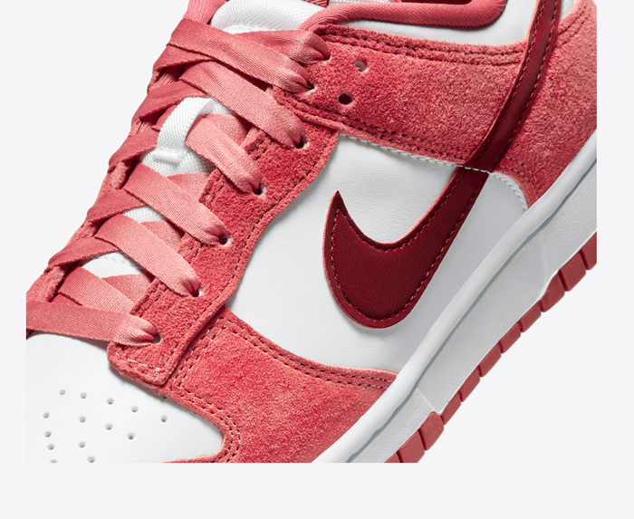 Nike - DUNK LOW 'WHITE/TEAM RED-ADOBE-DRAGON RED' - VegNonVeg