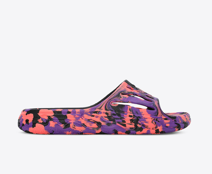 Puma - MB03 SLIDE 'PUMA BLACK-DEEP ORCHID-FLURO PEACH PES' - VegNonVeg