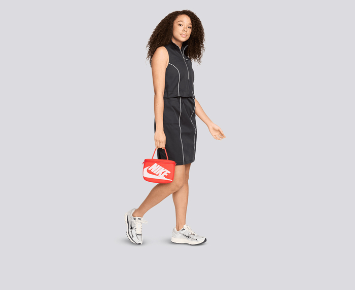 Nike - NIKE MINI SHOE BOX CROSSBODY BAG 'ORANGE/WHITE' - VegNonVeg