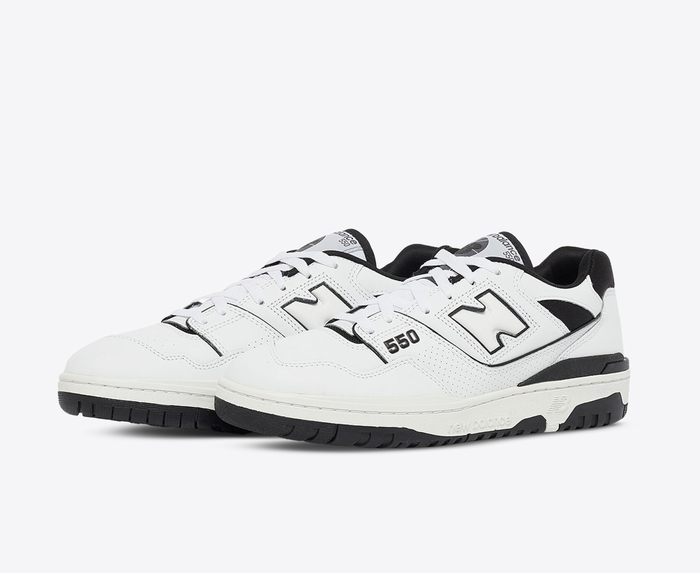 New Balance - BB550 'WHITE/BLACK' - VegNonVeg