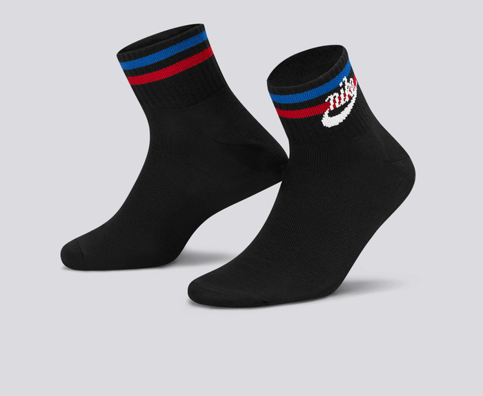 Nike - NIKE SPORTSWEAR EVERYDAY ESSENTIALS SOCKS 3 PAIRS 'BLACK/WHITE ...