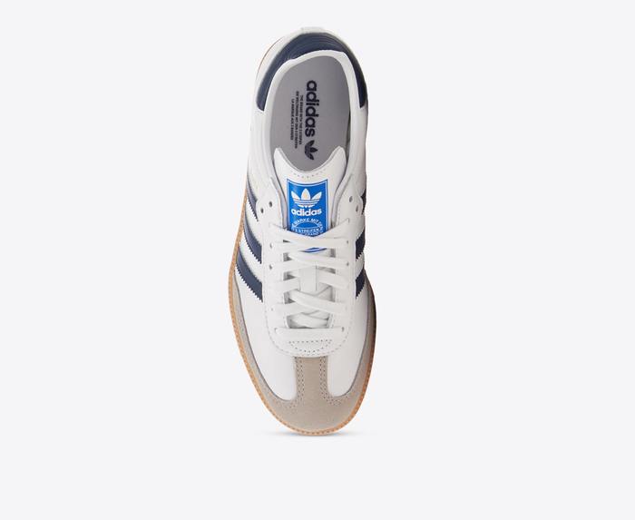 Adidas Originals - SAMBA OG 'CLOUD WHITE/PRELOVED INK-GUM' - VegNonVeg
