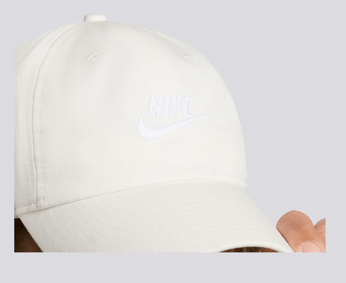 Nike - CLUB UNSTRUCTURED FUTURA WASH CAP 'SAIL/WHITE' - VegNonVeg