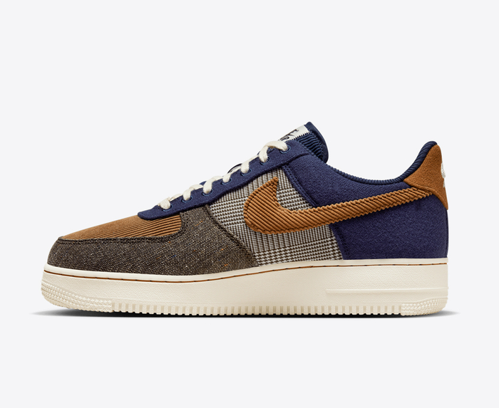 Nike - AIR FORCE 1 '07 PREMIUM 'MIDNIGHT NAVY/ALE BROWN-PALE IVORY ...