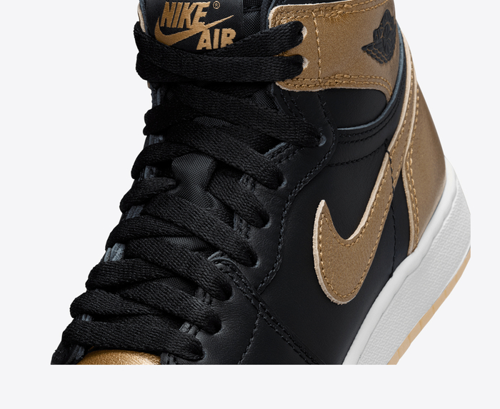 Jordan - AIR JORDAN 1 RETRO HIGH OG GS 'BLACK/METALLIC GOLD-SAIL ...