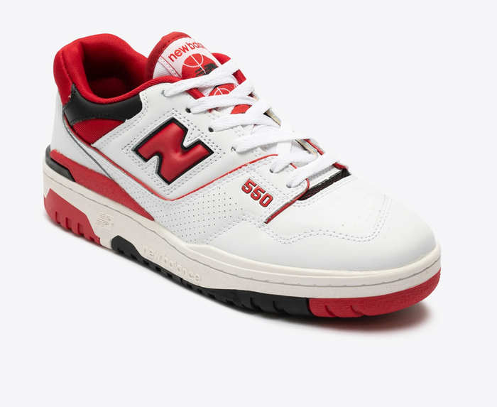 New Balance - BB550 'WHITE/RED' - VegNonVeg