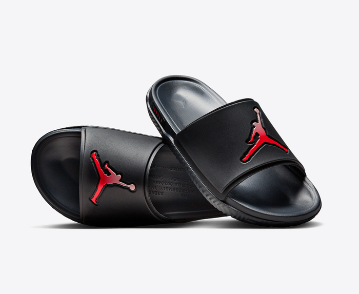 Jordan - JUMPMAN SLIDE PSG 'OFF NOIR/INFRARED-PINK OXFORD' - VegNonVeg
