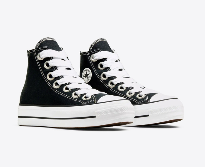 Converse - CHUCK TAYLOR ALL STAR LIFT HIGH 'BLACK/WHITE' - VegNonVeg