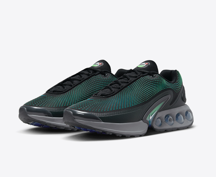 Nike - AIR MAX DN 'BLACK/WHITE-HYPER COBALT-RAGE GREEN' - VegNonVeg