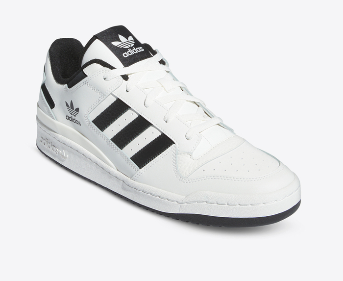 Adidas Originals - FORUM LOW CL 'CORE WHITE/CORE BLACK' - VegNonVeg