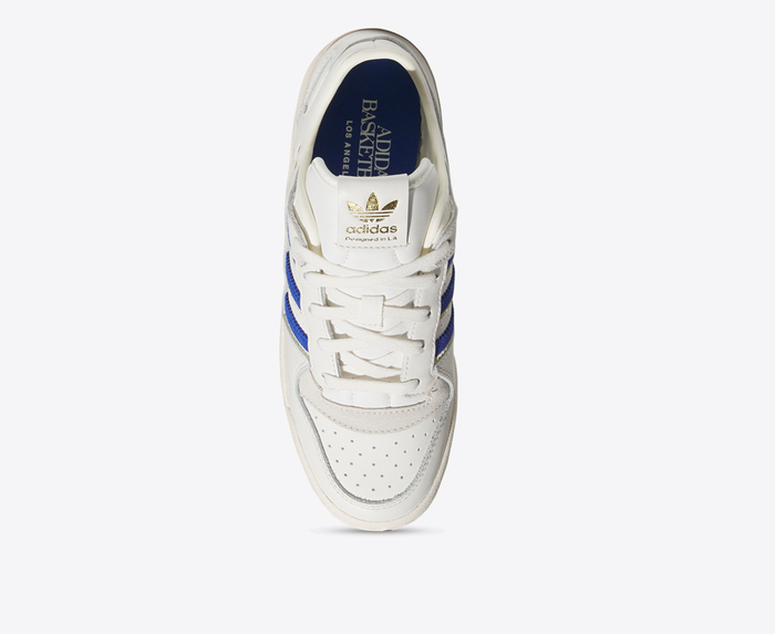 Adidas Originals - FORUM LOW CL 'CLOUD WHITE/ROYAL BLUE-YELLOW' - VegNonVeg