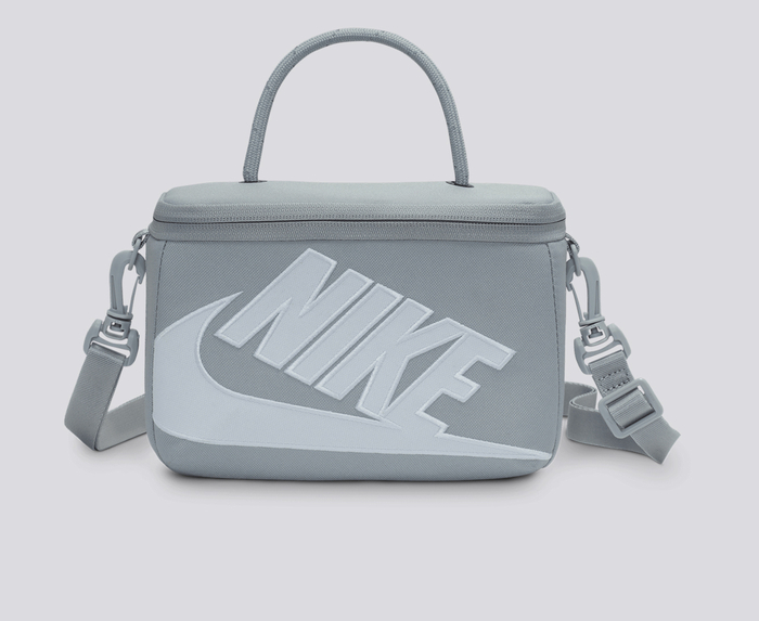 Nike - MINI SHOEBOX CROSSBODY BAG 'WOLF GREY/WHITE' - VegNonVeg