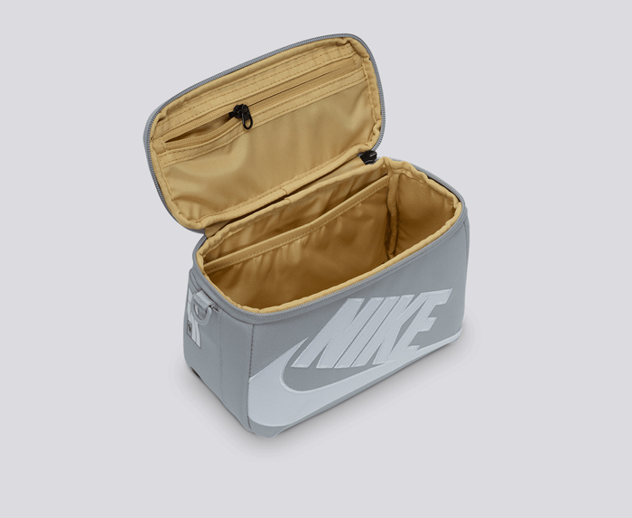 Nike - MINI SHOEBOX CROSSBODY BAG 'WOLF GREY/WHITE' - VegNonVeg