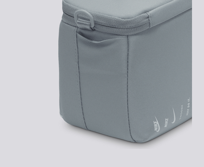 Nike - MINI SHOEBOX CROSSBODY BAG 'WOLF GREY/WHITE' - VegNonVeg