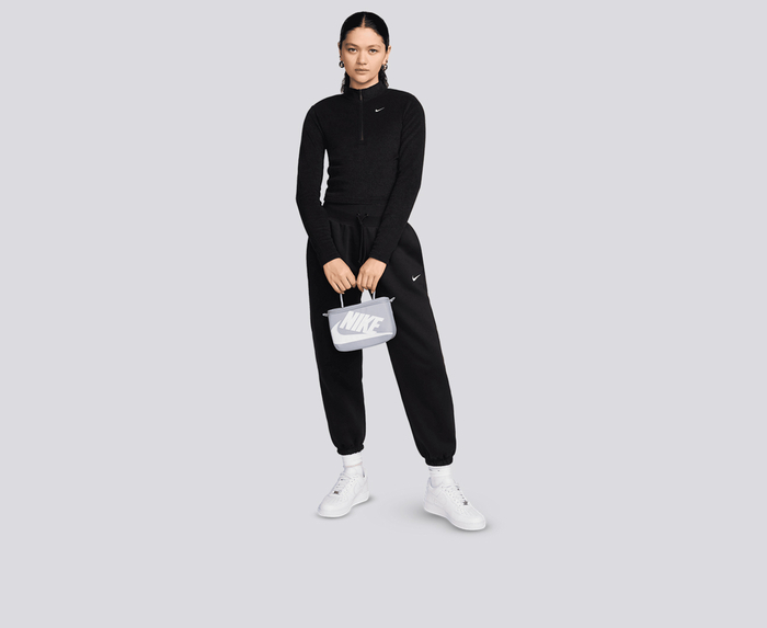 Nike - MINI SHOEBOX CROSSBODY BAG 'WOLF GREY/WHITE' - VegNonVeg