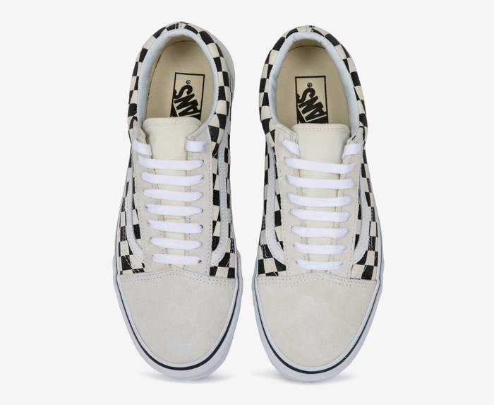 Vans - VANS - OLD SKOOL CHECKERBOARD 'WHITE BLACK' - VegNonVeg