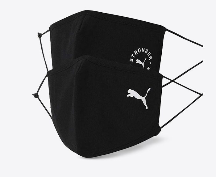 Puma - FACE MASK II SET OF 2 IN ADULTS 'PUMA BLACK' - VegNonVeg