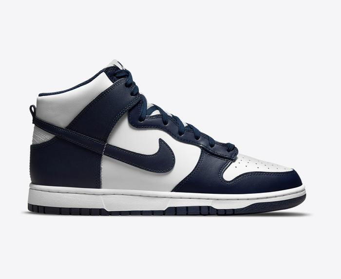 Nike - DUNK HI RETRO 'WHITE/MIDNIGHT NAVY-TOTAL ORANGE' - VegNonVeg
