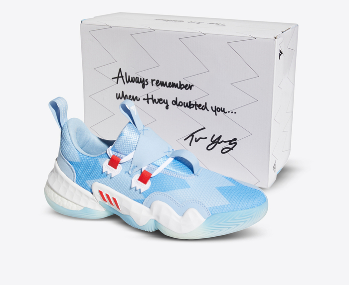 Adidas - ICE TRAE 1 'FTWWHT/SOLRED/AMBSKY' - VegNonVeg