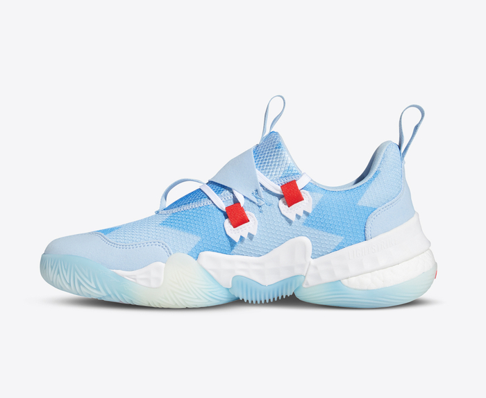 Adidas - ICE TRAE 1 'FTWWHT/SOLRED/AMBSKY' - VegNonVeg