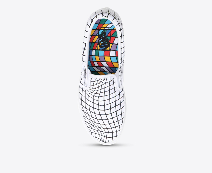 Vans - Classic Slip-On 'WARP CHECKERBOARD' - VegNonVeg