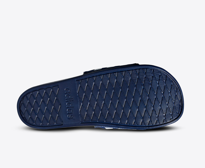 Adidas Originals - ADILETTE COMFORT 'DKBLUE/FTWWHT/DKBLUE' - VegNonVeg