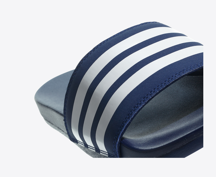 Adidas Originals - ADILETTE COMFORT 'DKBLUE/FTWWHT/DKBLUE' - VegNonVeg